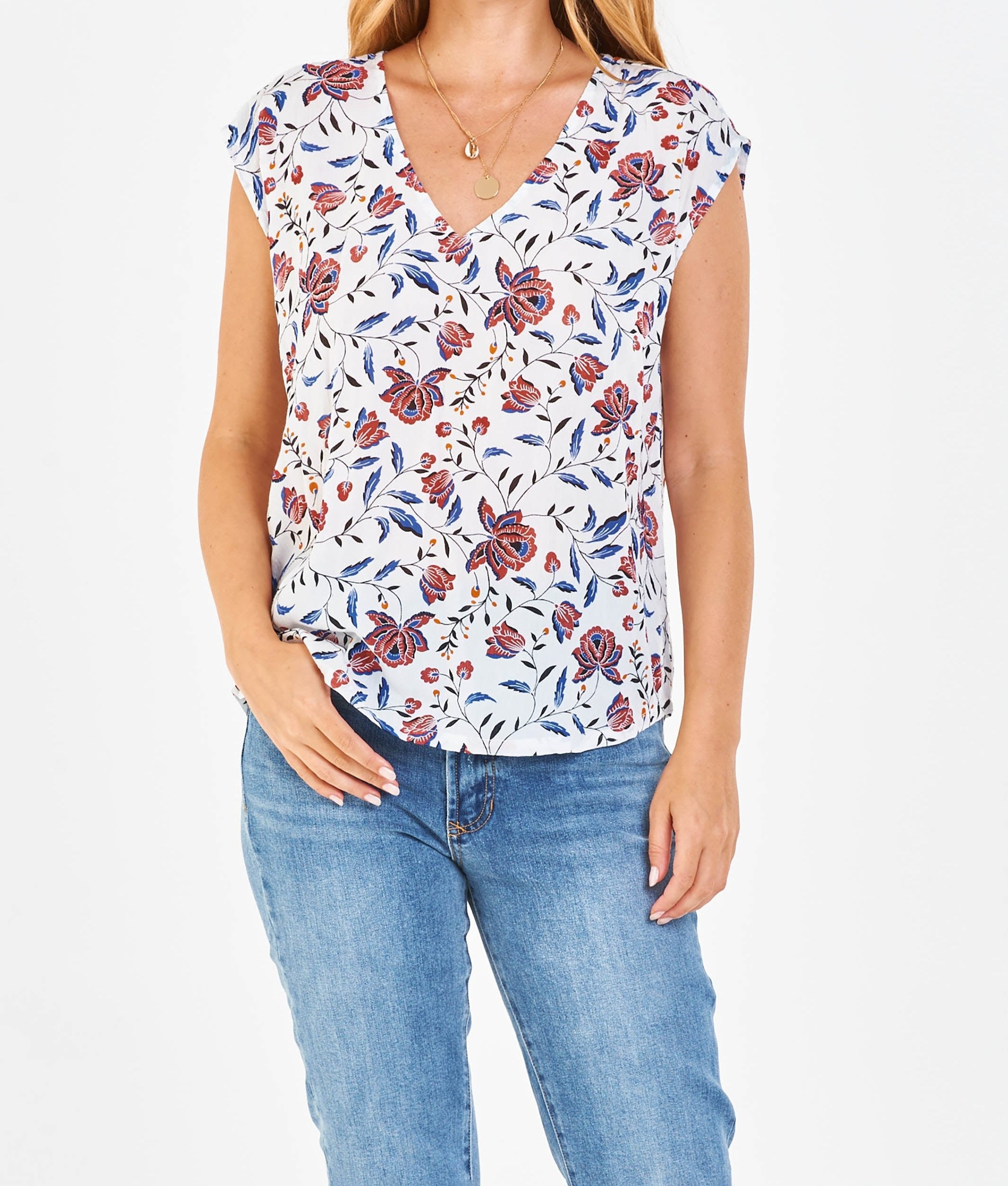 YANIS PRINTED TOP LOTUS TRAIL | DEAR JOHN DENIM – DEAR JOHN DENIM